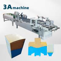 China 6 Corner Box Folder Gluer Machine for Semi Automatic Cigarette Box Production Plant for sale