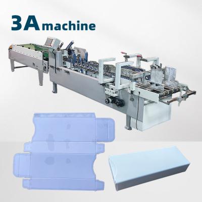 China Paperboard 4 Corner Automatic Folder Gluer Machine 580E with Video Outgoing-Inspection for sale
