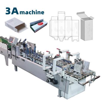 China 3ACQ 580E Cardboard Folder Gluing Machine Side Glue Folding for Lunch Box Production for sale