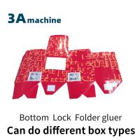 China SHH800AG-2 Electric Driven Automatic Bottom Lock Paper Pasting Machinery Folder Gluer for sale