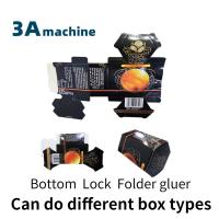 China SHH-800AG-2 Automatic Bottom Lock Flexo Folder Gluer Machine 800mm for Packaging for sale