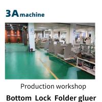 China SHH-800AG-2 Automatic Bottom Lock Flexo Folder Gluer Machine 800mm for Packaging for sale