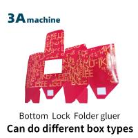 China Industrial Folder Gluer SHH-800AG-2 Bottom Lock and Side Glue for Manufacturing Plant 800mm for sale