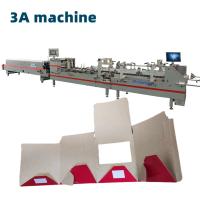 China 350mm Max Workable Width Mini Box Folder Gluing Machine with Bottom Lock and Side Glue for sale