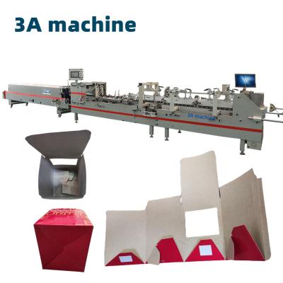China 800mm Max Size Automatic Bottom Lock Folding Glue Machine for Box Making Machinery for sale