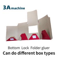 China Suitable Box Manufacturing Plant SHH 800AG-2 Automatic Bottom Lock Cardboard Box Machine for sale