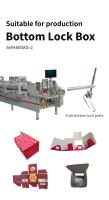 China SHH 800AG-2 Automatic Bottom Lock Folding Box Gluing Machine for Suitable Paper Boxes for sale