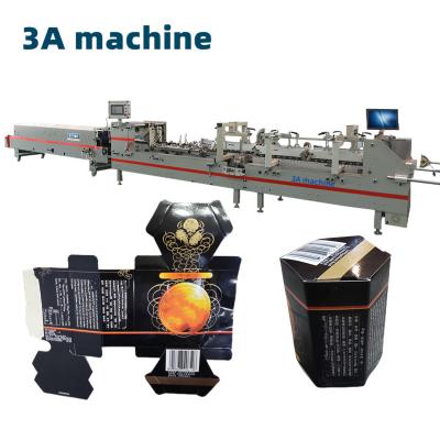 China SHH 800AG-2 Automatic Bottom Lock Coffee Cup Sleeve Folder Gluer Machine with Design for sale