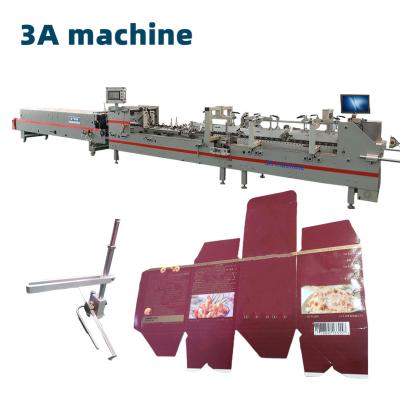 China SHH 800AG-2 Automatic Bottom Lock French Fries Box Folder Gluer Machine 800mm Paper for sale