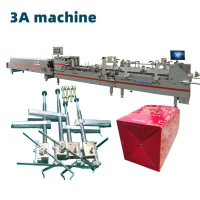 China 800mm Max Size Automatic Bottom Lock Folder and Gluer Machine for Cardboard 250g-650g for sale