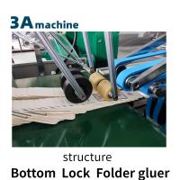 China Mechanical Driven SHH800AG-2 Automatic Bottom Lock Press Flexo Folder Gluer 800mm for sale