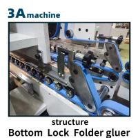 China Mechanical Driven SHH800AG-2 Automatic Bottom Lock Press Flexo Folder Gluer 800mm for sale