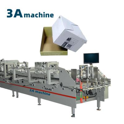 China Video Outgoing-Inspection Provided CQT900YG-2 Pre-Folded Automatic Gluer Folder Machine for sale