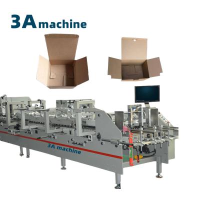 China Condition CQT900YG-2 Pre-Folded Bottom Lock Corrugated Flexo Folder Gluer Box Machine for sale