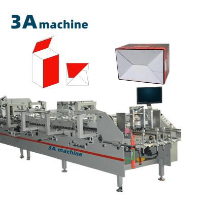 China CQT-900YG-2 Pre-Folded Bottom Lock Double Pieces Auto Corrugated Board Folder Gluer Machine for sale