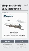 China CQT-900YG-2 Pre-Folded Bottom Lock Double Pieces Auto Corrugated Board Folder Gluer Machine for sale