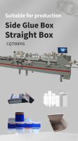 China CQT-900YG-2 Pre-Folded Bottom Lock Double Pieces Auto Corrugated Board Folder Gluer Machine for sale