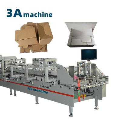 China Folder Gluer Lockbottom Edge Gluing Machine for Paperboard 250g-650g in Printing Shops for sale