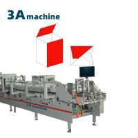 China Carton Box Gluing Machine CQT 900YG-2 Pre-folded Bottom Lock Corrugated Box Pasting Machine 900mm for sale