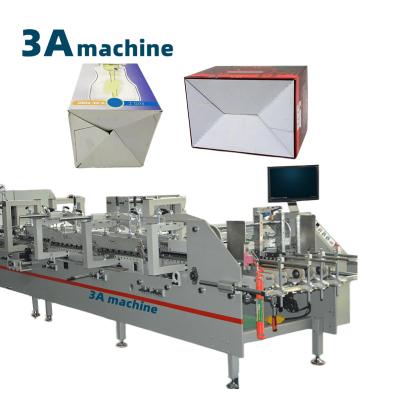 China CQT 900YG-2 Pre-folded Bottom Lock Box Making Folder Gluer Machine for Food Packaging for sale