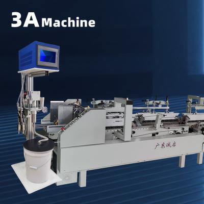 China Box Pasting Machine with PLC Control and Maximum Paper Width of 800mm Single Side Glue for sale