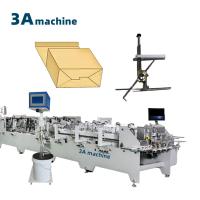 China Pre-Folded Bottom Lock Folding Box Gluing Machine CQT 900YG-2 for 250g-650g Paperboard for sale