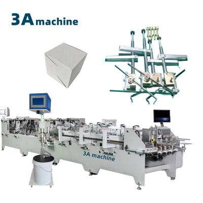 China PLC Controlled CQT 900YG-2 Pre-Folded Bottom Lock Folder Gluer 900mm Width for sale