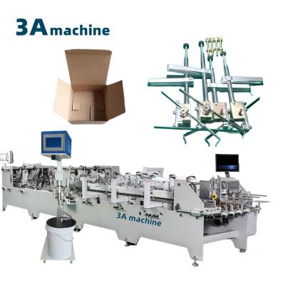 China CQT 900YG-2 Pre-Folded Bottom Lock Corrugated Cardboard Box Making Machine Folder Gluer for sale