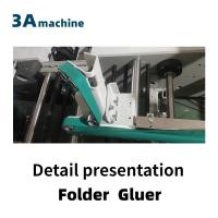China CQT 650JYG Pre-Folded Crash Lock Bottom Box Semi Automatic Folder Gluer for Cold Glue for sale