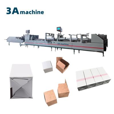 China CQT 650JYG Crash Lock Bottom Box Folder-Gluer 650 with Pre-Folding and Crash-Lock Bot Automatic Folder Gluer Fold Glu Machine for sale