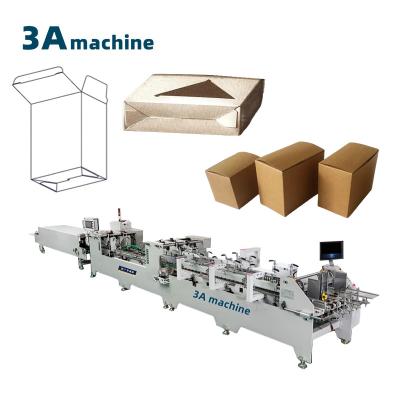 China 1100JGKW Cardboard Corrugated Box Dual Lock Bottom Carton Folder Gluing Machine 1100mm for sale