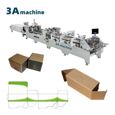 China 1100 JGKW Corrugated Box Dual Lock Bottom Carton Folder Gluing Machine 400mm for sale
