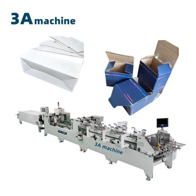 China Corrugated Box Dual- Lock Bottom Folder Gluer Machine with Automatic Glue Dispensing for sale