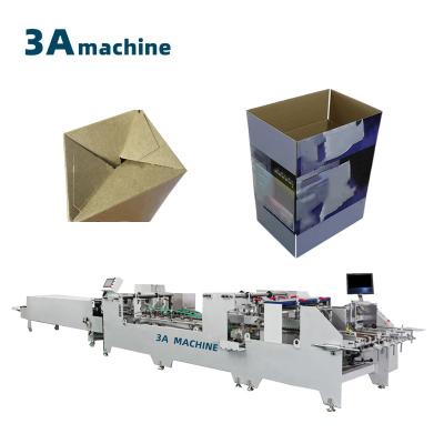 China Corrugated Box Glue Machine for Dual- Lock Bottom Automatic Folder and Gluer Machine for sale