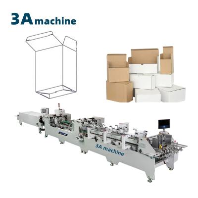 China 1100 JGKW Cardboard Corrugated Box Folder Gluer with Pre-Fold and Glue Binding 1100mm for sale