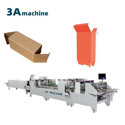 China Cardboard Dual Lock Bottom Box Folder Gluer Machine 250g-650g for Paper Box Production for sale