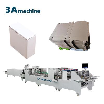 China 1100 JGKW Dual Lock Bottom Carton Paper Folder Gluer Machine 1100mm for Box Production for sale