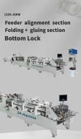 China 1100 JGKW Dual Lock Bottom Carton Paper Folder Gluer Machine 1100mm for Box Production for sale