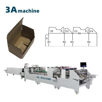 China Corrugated Box Dual- Lock Bottom Spraying Cold Glue Machine with Packaging Type Case for sale