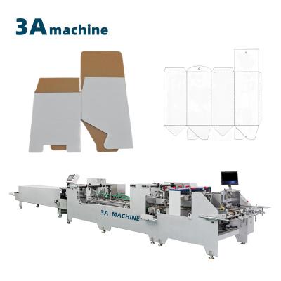 China 1300JGKW Cardboard Corrugated Box Dual Lock Bottom Folder Gluer Machine 1300mm for sale