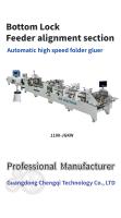 China JGKW 1100 Cardboard Box Folder Gluer Machine Dual Lock Bottom for Printing Shops for sale