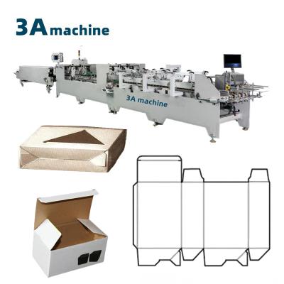 China Video Outgoing-Inspection Provided Gluing Machine for Dual- Lock Bottom Corrugated Box for sale