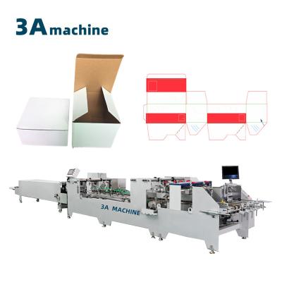 China 1300JGKW PLC Controlled Dual- Lock Bottom Folding Gluing Machine for Corrugated Boxes for sale
