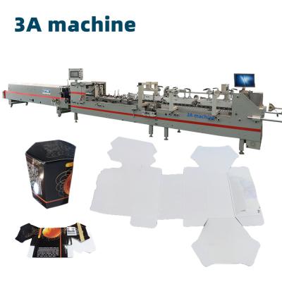 China Wood Material SHH800AG-2 Automatic Bottom Automatic Box Making Folder Gluer Machine HRB for sale