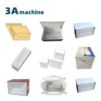 China CQT900YG-2 Pre-Folded Bottom Lock Semi Automatic Box Gluing Machine for Machinery Hardware for sale