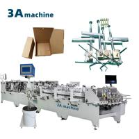 China Carton Packaging with QT900YG-2 Pre-Folded Bottom Lock Automatic Folder Gluer Machine for sale
