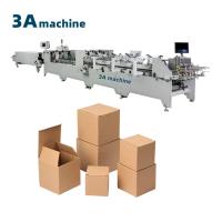 China 1300 JGKW Cardboard Box Dual Lock Bottom Carton Folder Gluer Machine PLC Control for sale