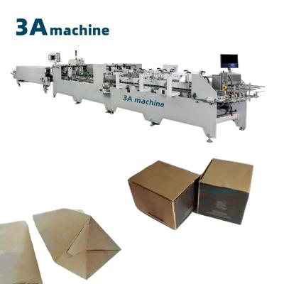 China Bottom Lock Dual Tape Dispenser Folder Gluer Box Glue Machine 1800mm for Production for sale
