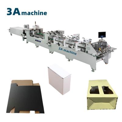 China 1300mm Wood Packaging Dual Lock Bottom Glue Spreader High Speed Folder Gluer Machine for sale