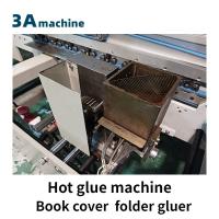 China Double Sided Box Pasting CQT-800BS Automatic Book Cover Machine for Hardcover Binding for sale